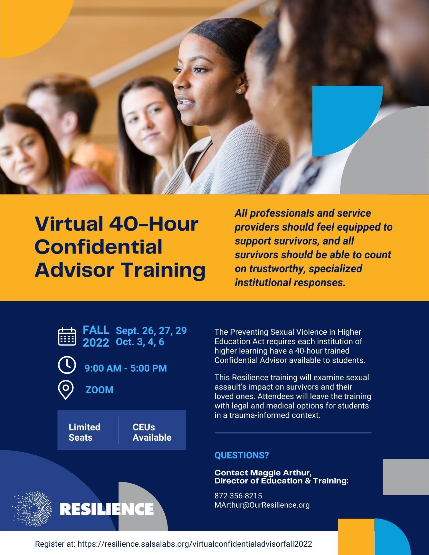 Virtual 40-Hour Sexual Assault Crisis Intervention Training for ...